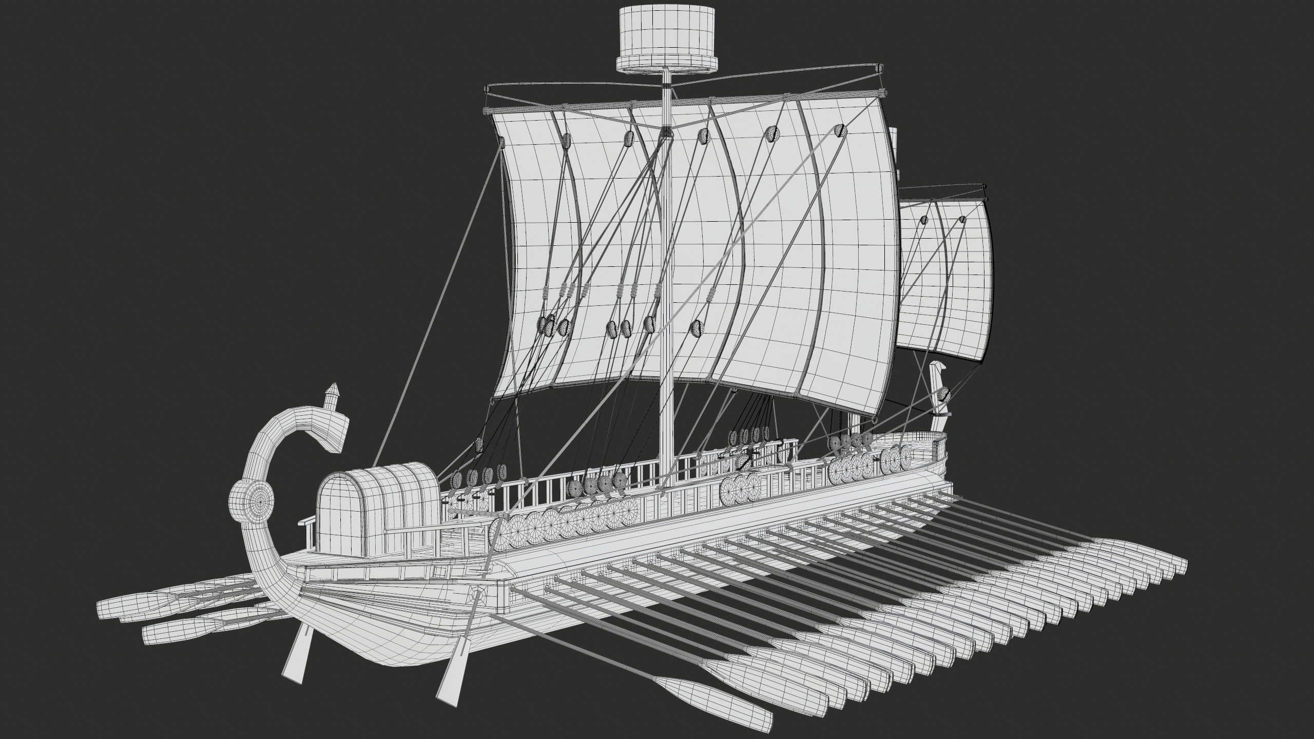 3D pbr trireme model - TurboSquid 1699508