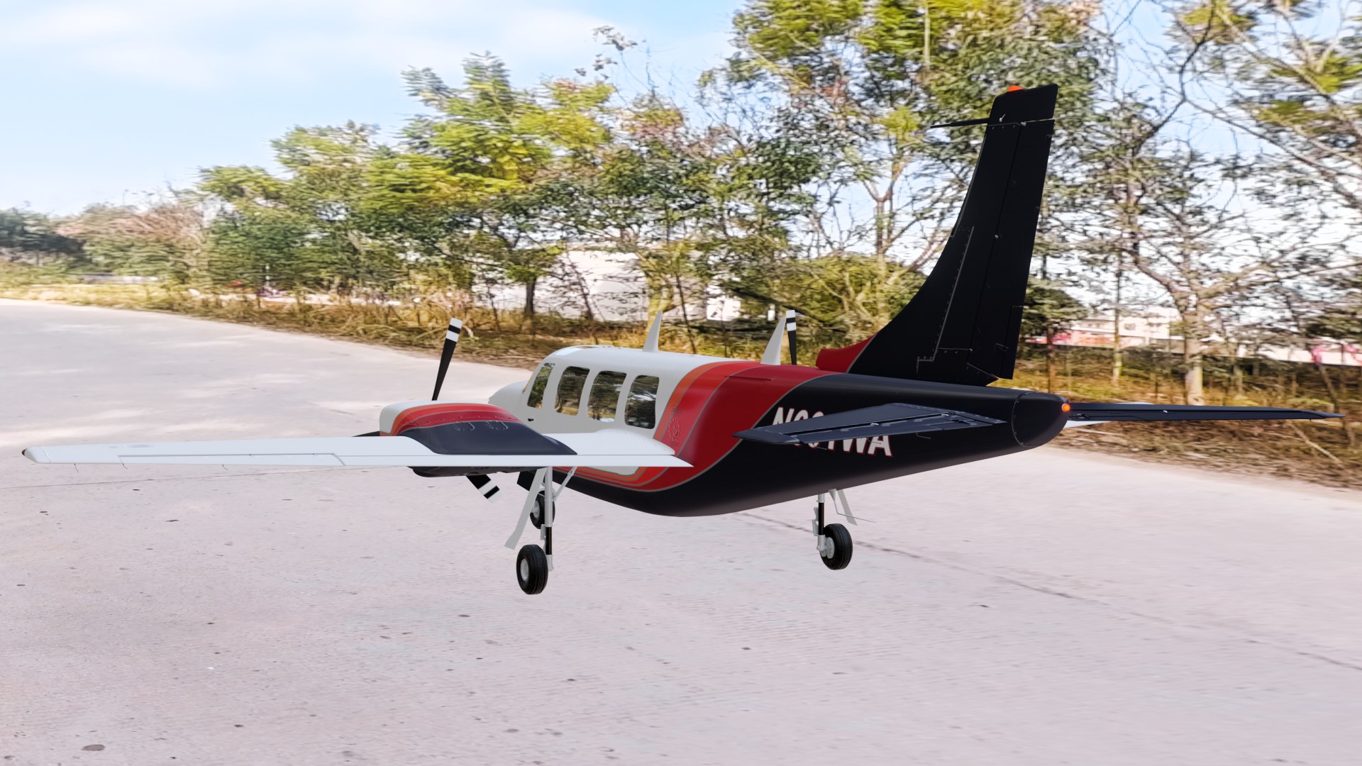 Twin Engine Civil Transport Aircraft Or Plane 3D - TurboSquid 2236464
