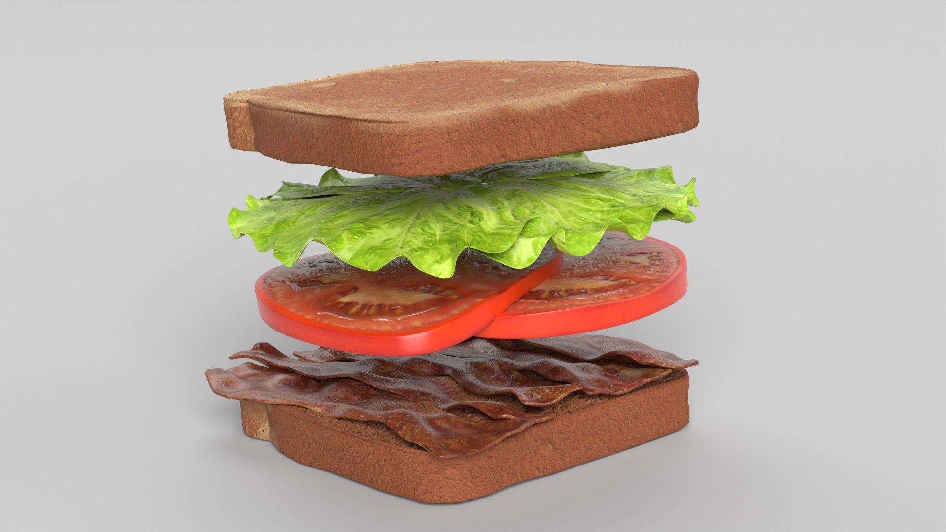 BLT Sandwich Model - TurboSquid 2128616
