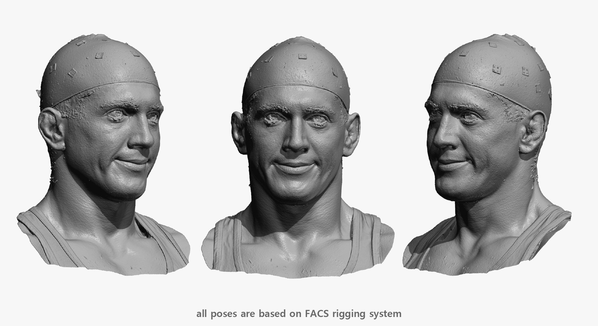 Mike Real Head Detailed Expressions 02 Set 11 RAW Scans Collection 3D ...