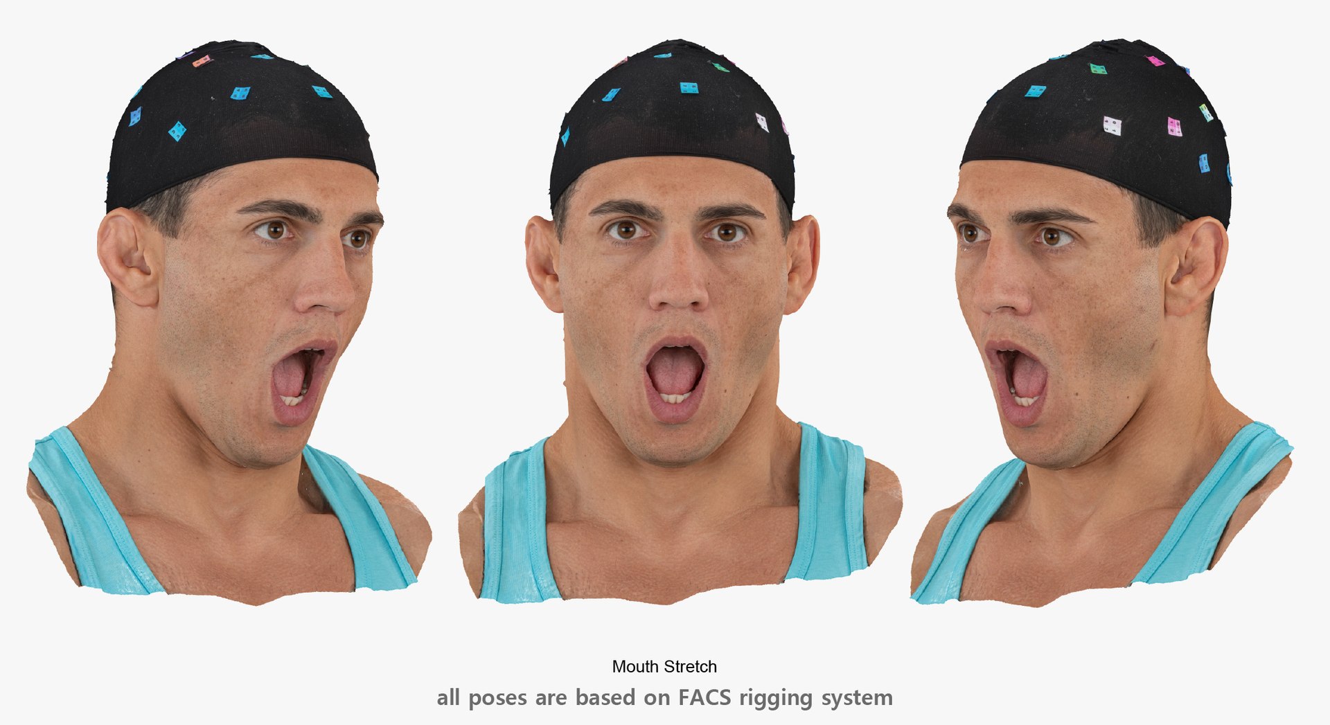 Mike Real Head Detailed Expressions 02 Set 11 RAW Scans Collection 3D ...