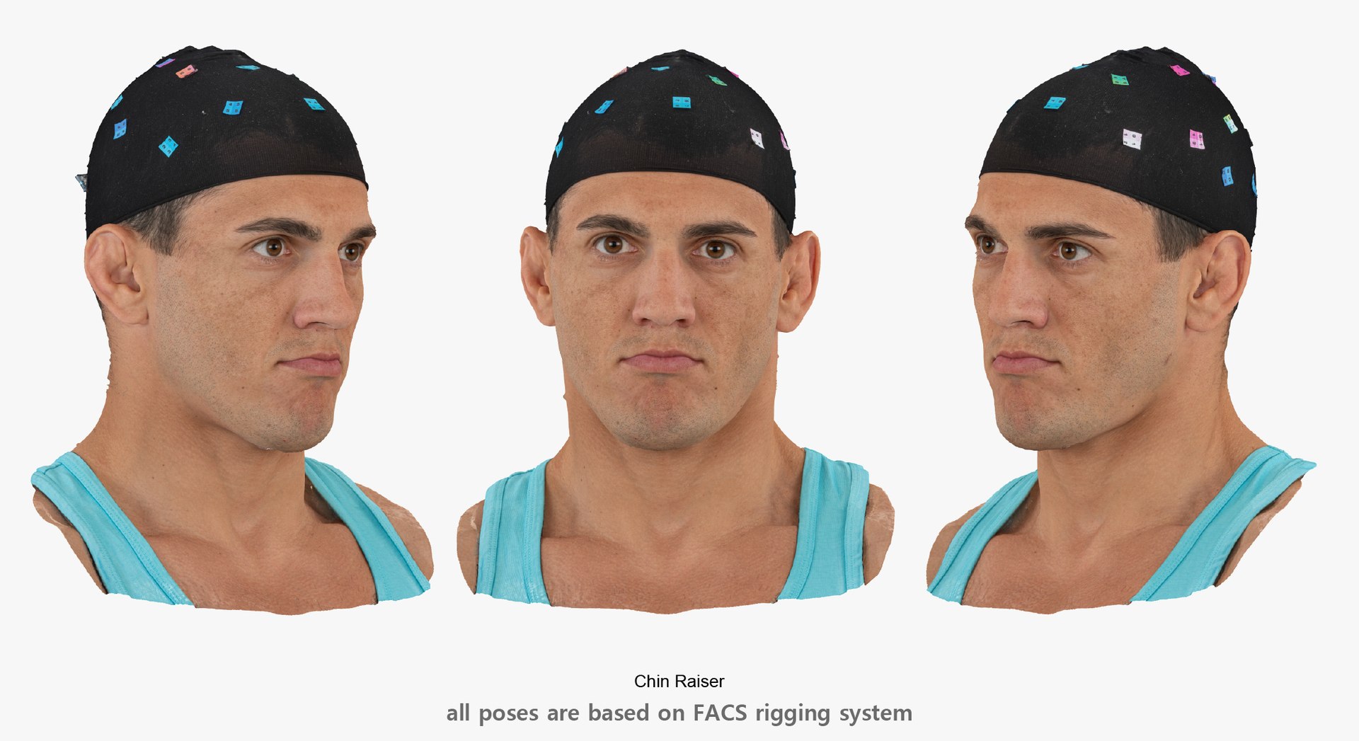 Mike Real Head Detailed Expressions 02 Set 11 RAW Scans Collection 3D ...