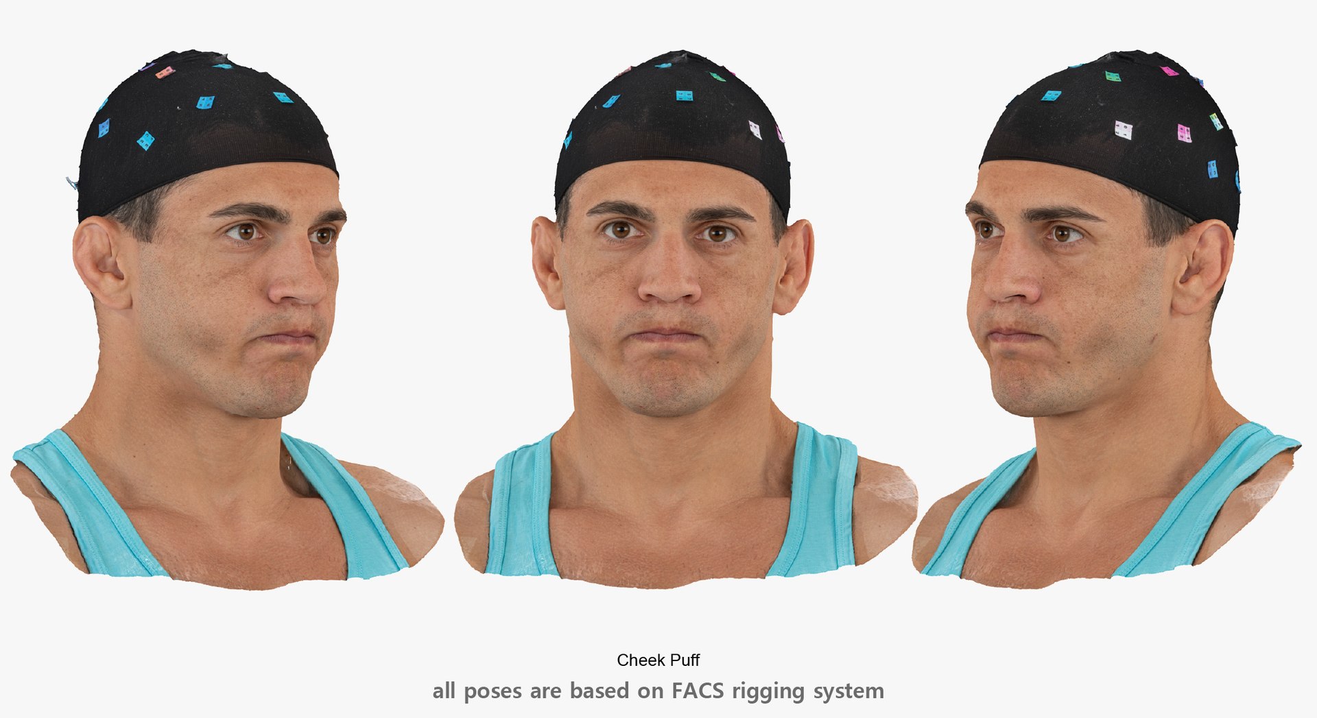 Mike Real Head Detailed Expressions 02 Set 11 RAW Scans Collection 3D ...