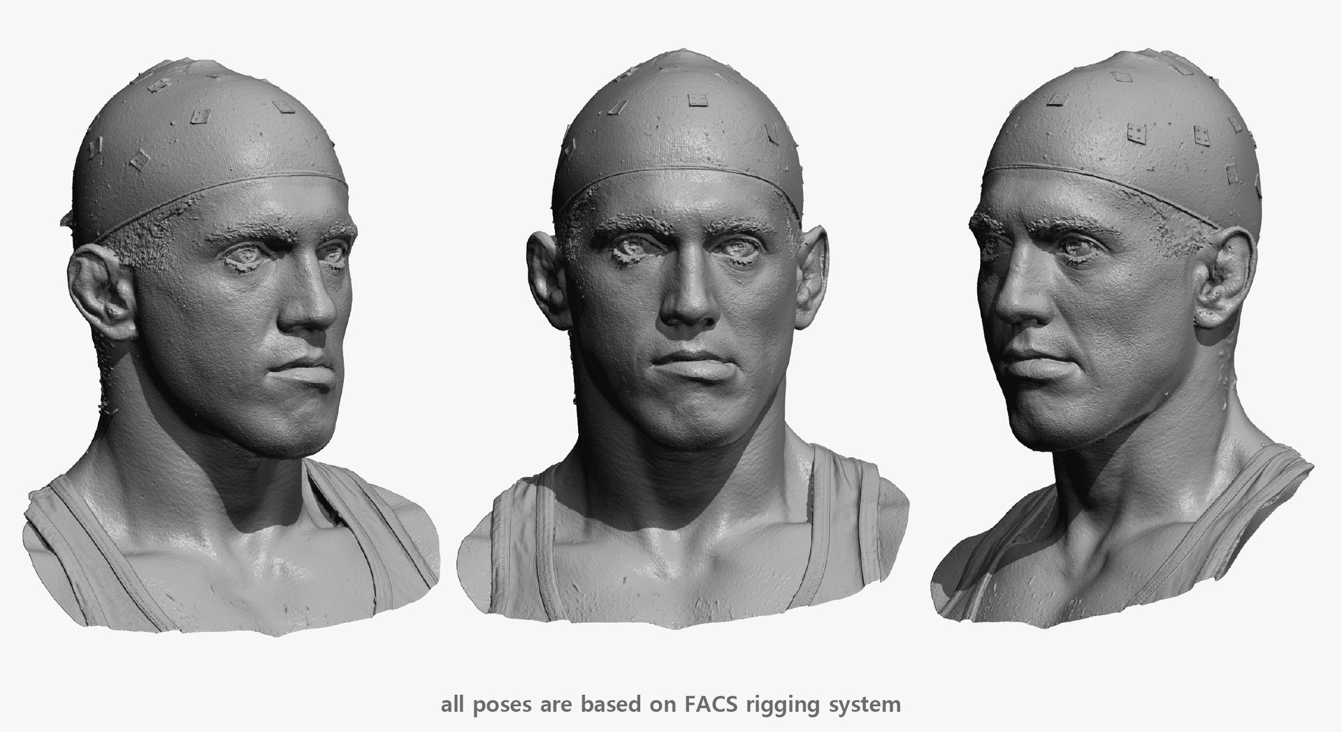 Mike Real Head Detailed Expressions 02 Set 11 RAW Scans Collection 3D ...