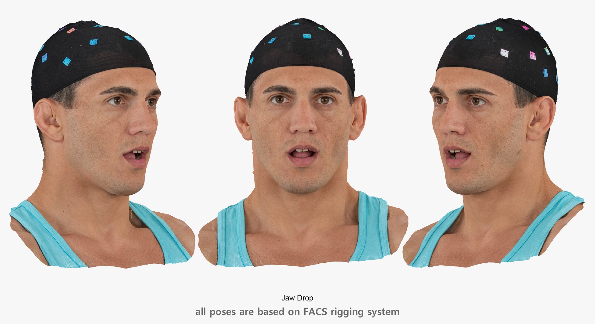 Mike Real Head Detailed Expressions 02 Set 11 RAW Scans Collection 3D ...