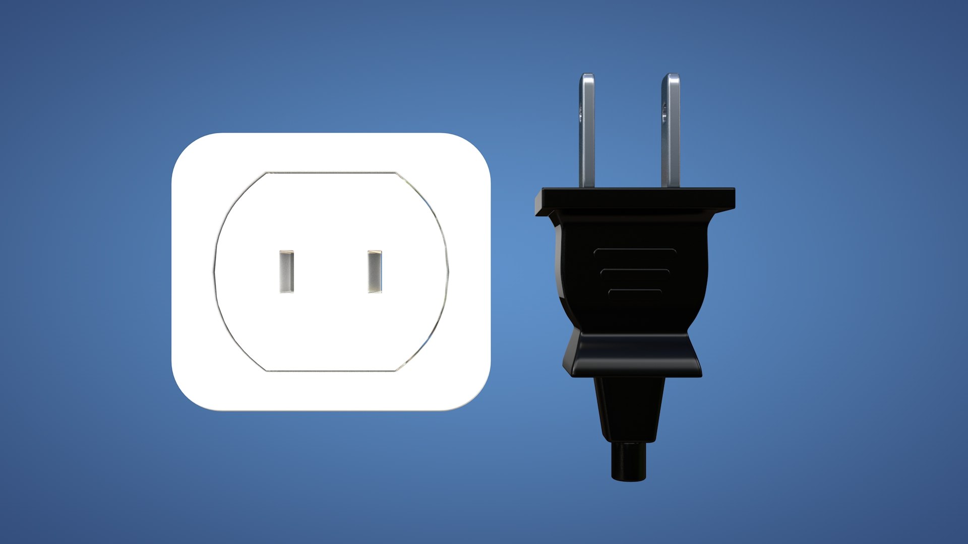 3D model Electrical Plug and Socket - Type A - TurboSquid 1867069