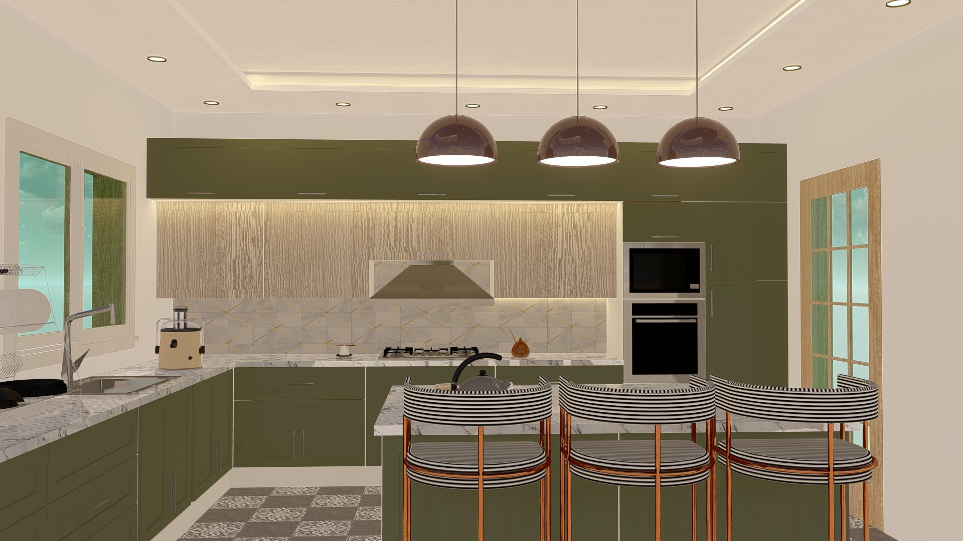 3D KITCHEN DESIGN Model - TurboSquid 2006807