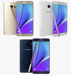 3D Samsung Galaxy Note 5 Models - Browse & Download Formats - TurboSquid