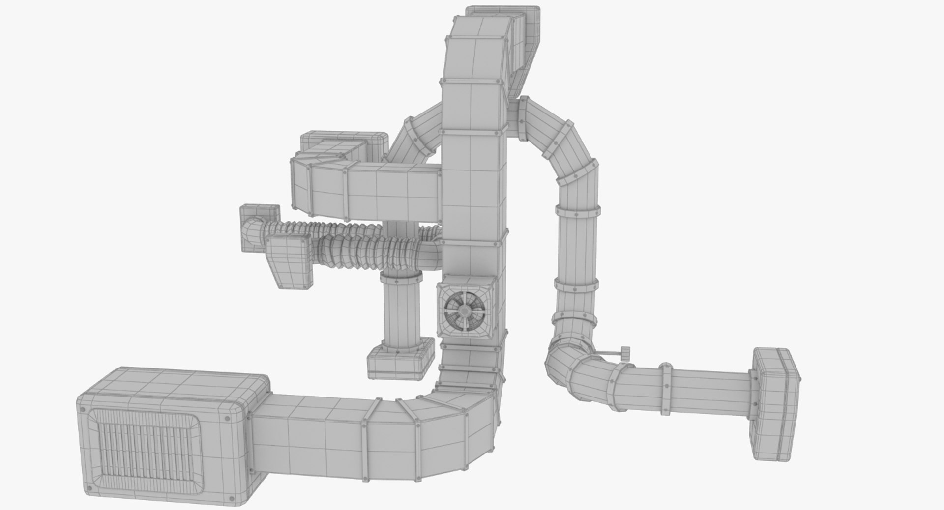 3D Ventilation Pipe - TurboSquid 1236024