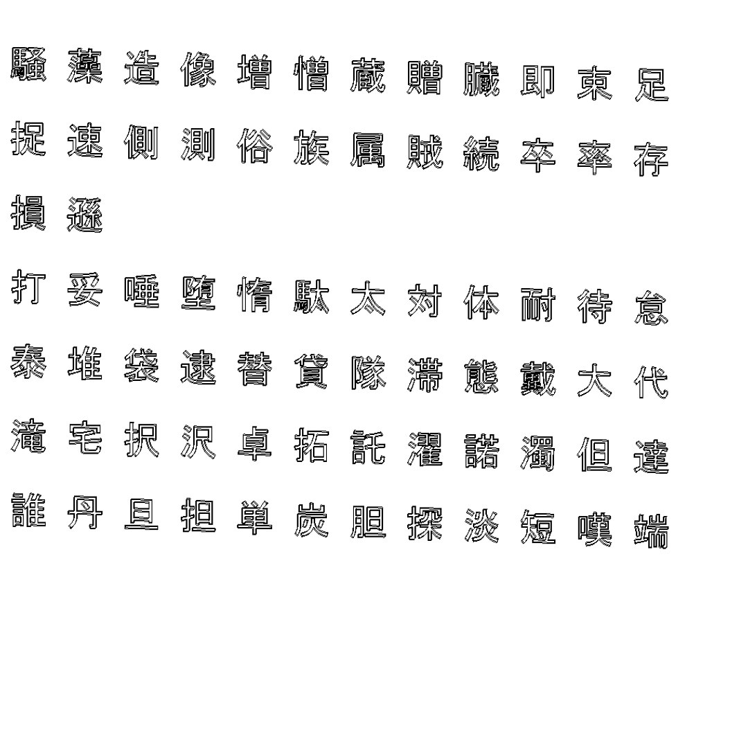 3D Chinese Ms Gothic Font - TurboSquid 1189244