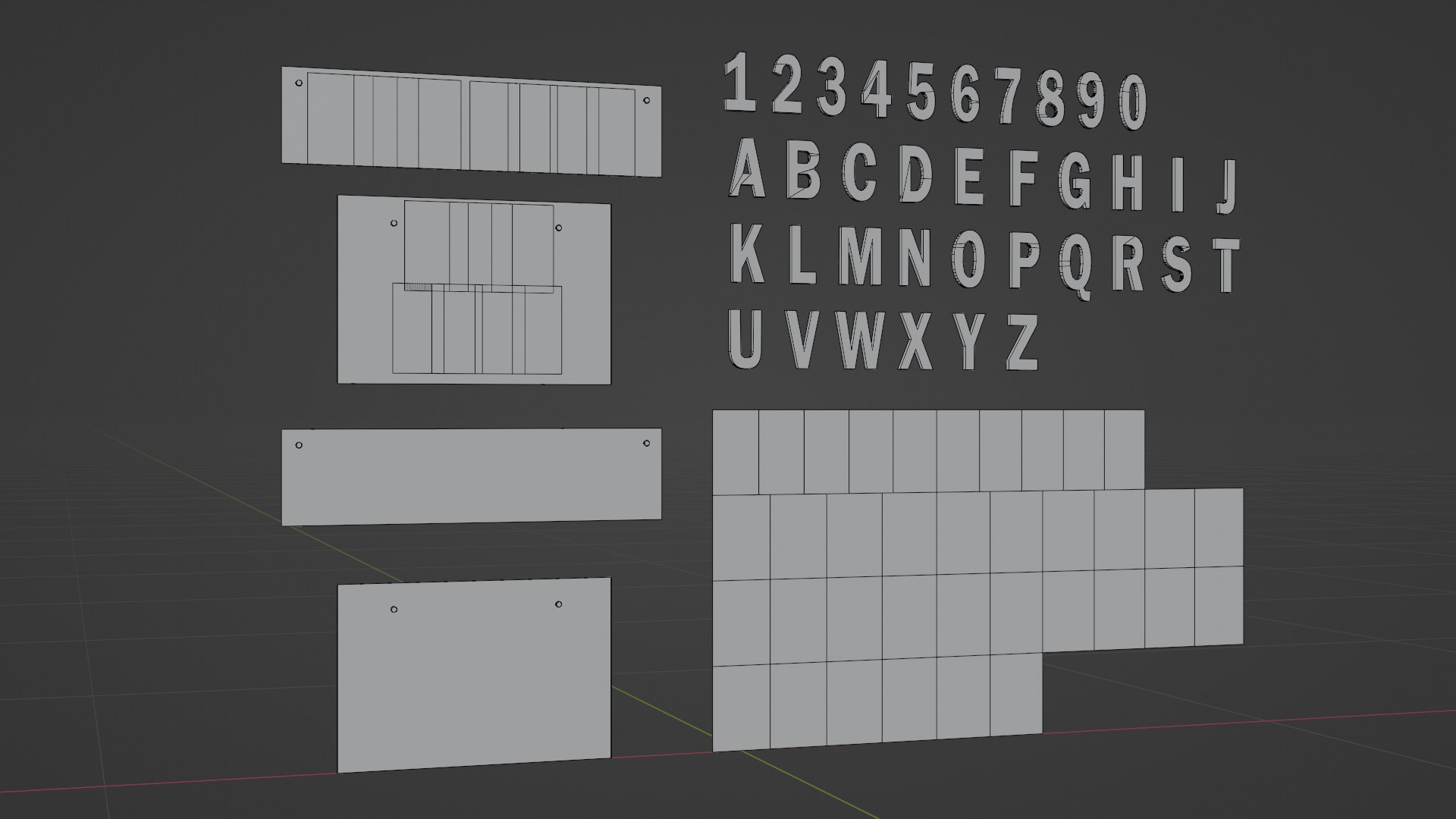 Free 3D Alphabet And Number With Car Plate Free Model - TurboSquid 2089667