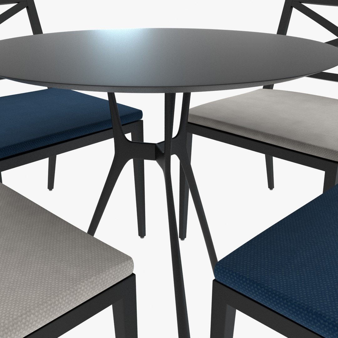 3d Model Table Chairs