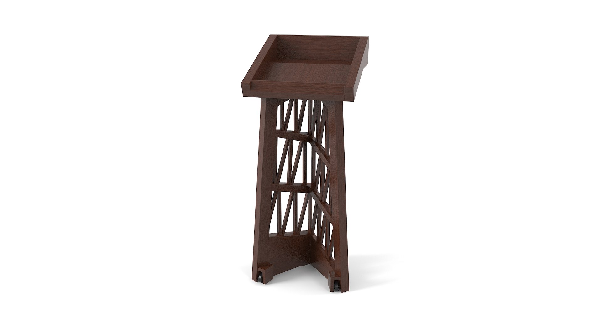 Wooden Tribune 3D Model - TurboSquid 1286330