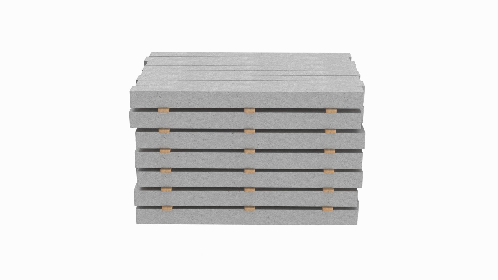 Stack Of Concrete Slabs 3D Model - TurboSquid 2311835
