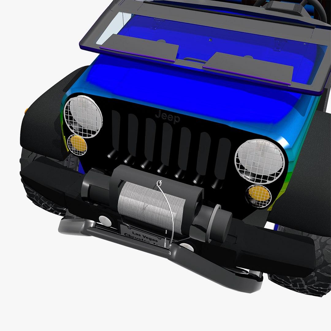 Jeep Wrangler Offroad 3d Model