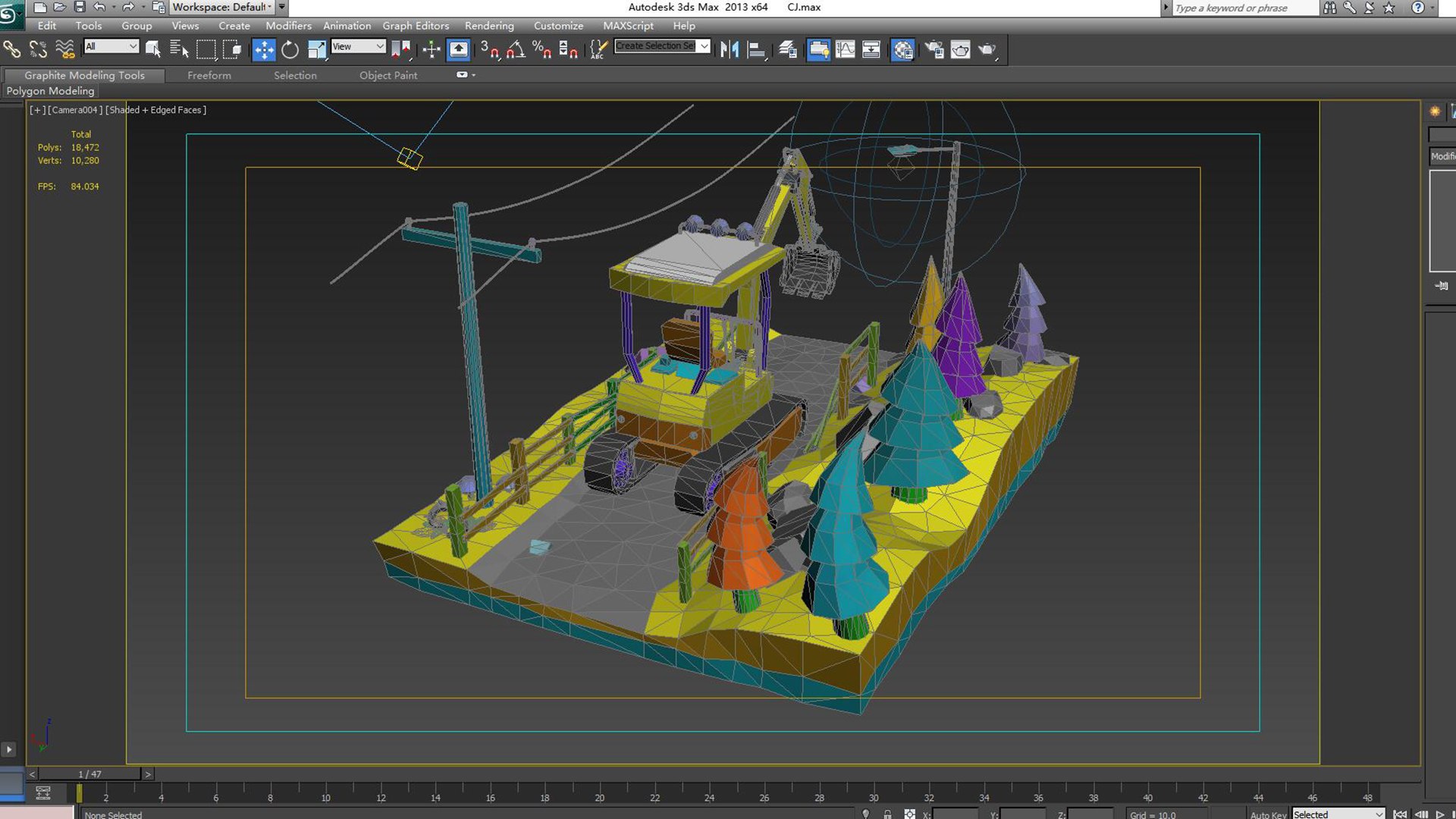 3D Cartoon Diggers Low Poly Excavator Model - TurboSquid 1863515