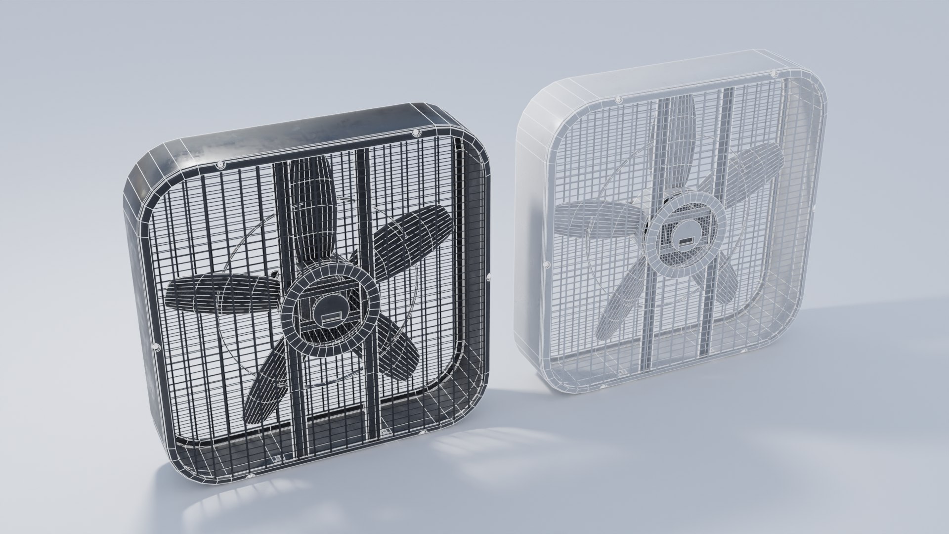 Box Fan with 4K and 2K Textures model - TurboSquid 1982707