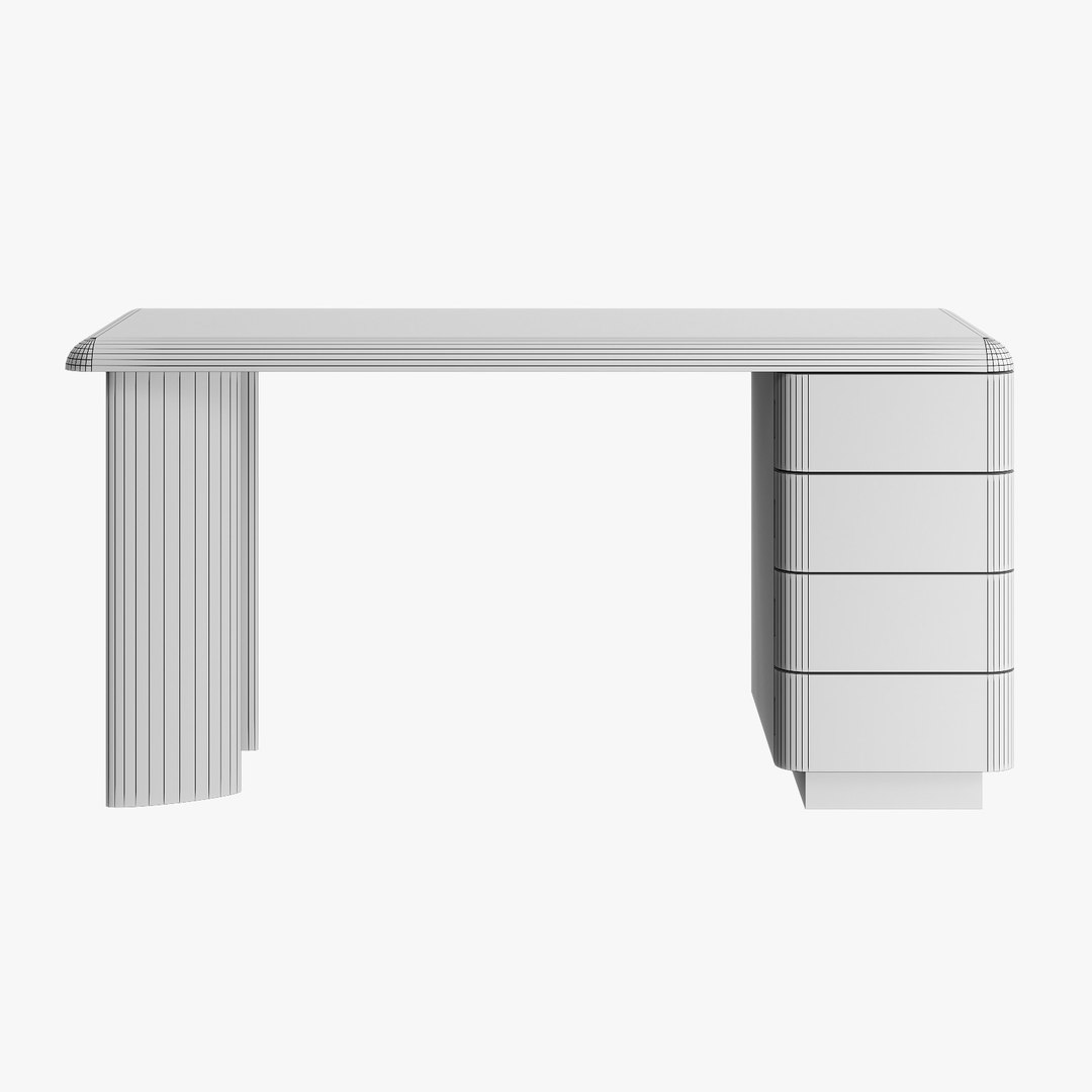 3D McGuire furniture - Column desk model - TurboSquid 1742954