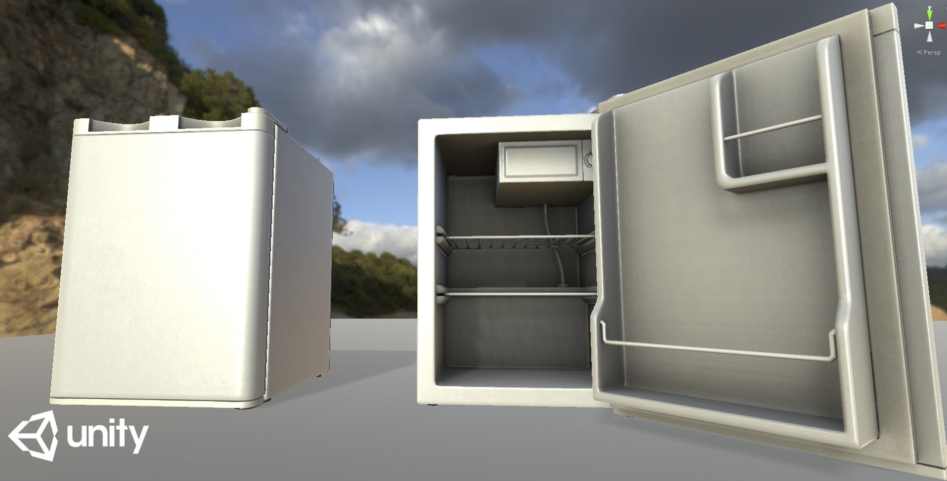 3D Mini Fridge Model - TurboSquid 1221614