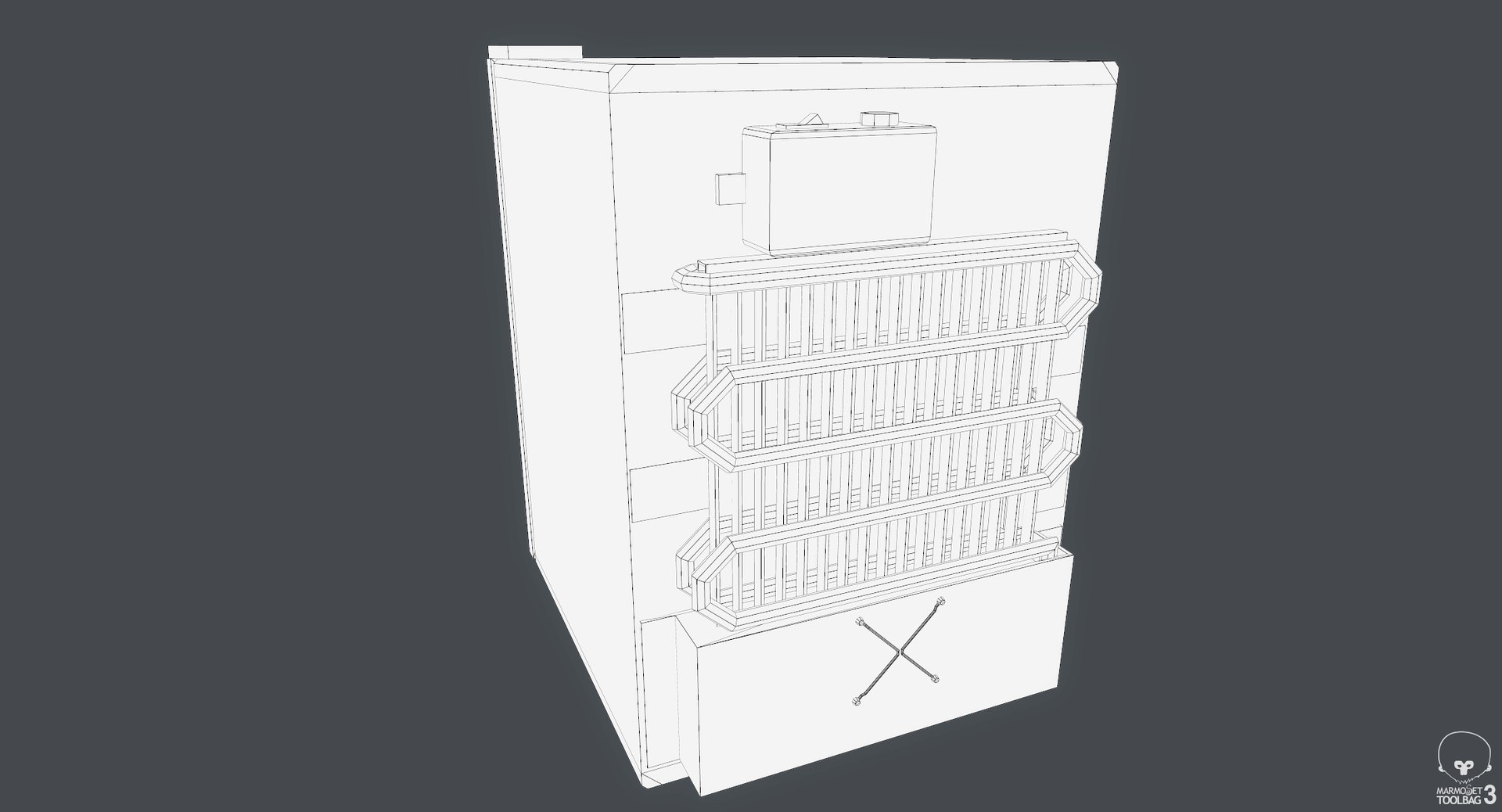 3D Mini Fridge Model - TurboSquid 1221614
