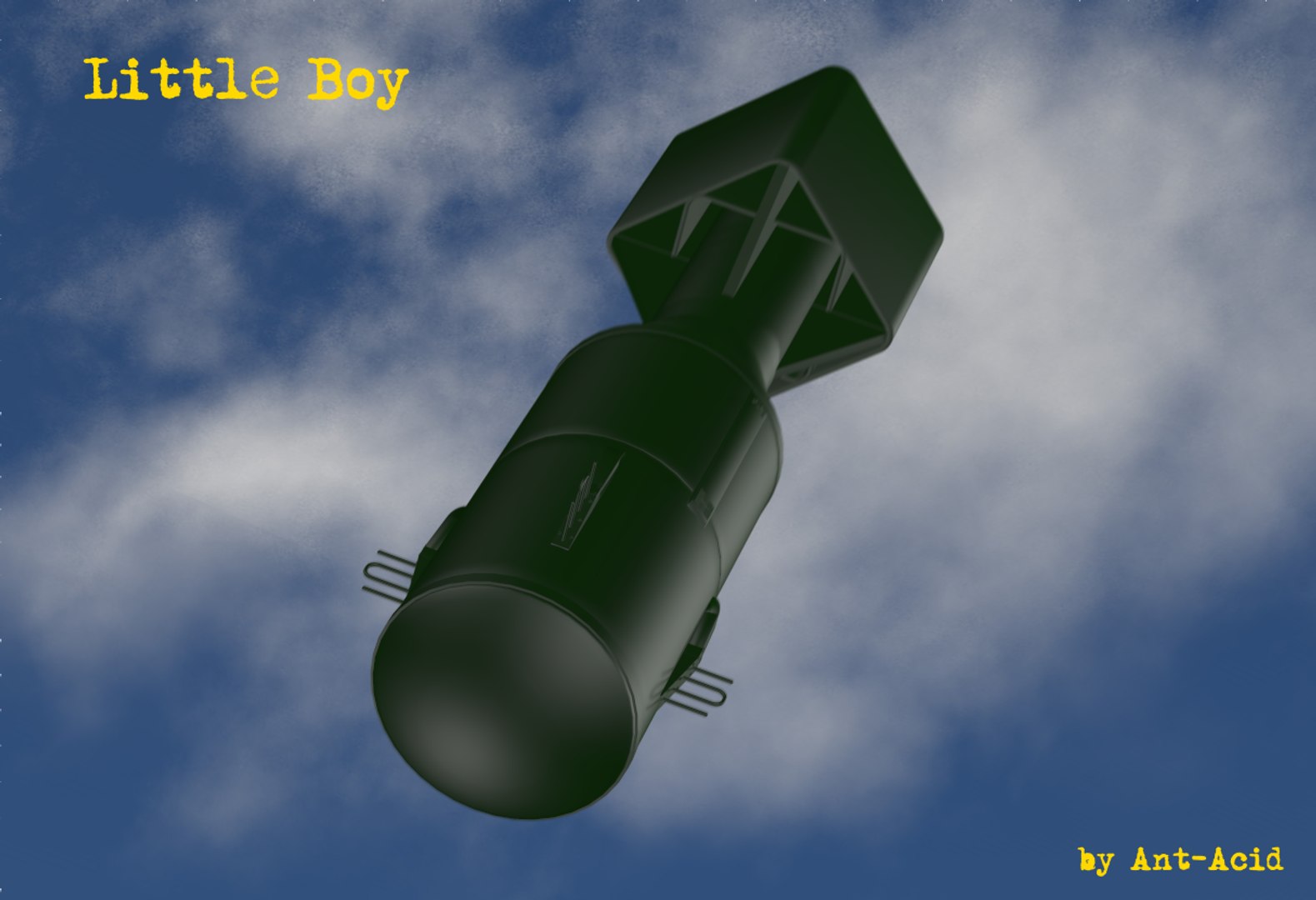 Free Obj Model Bomb Little Boy