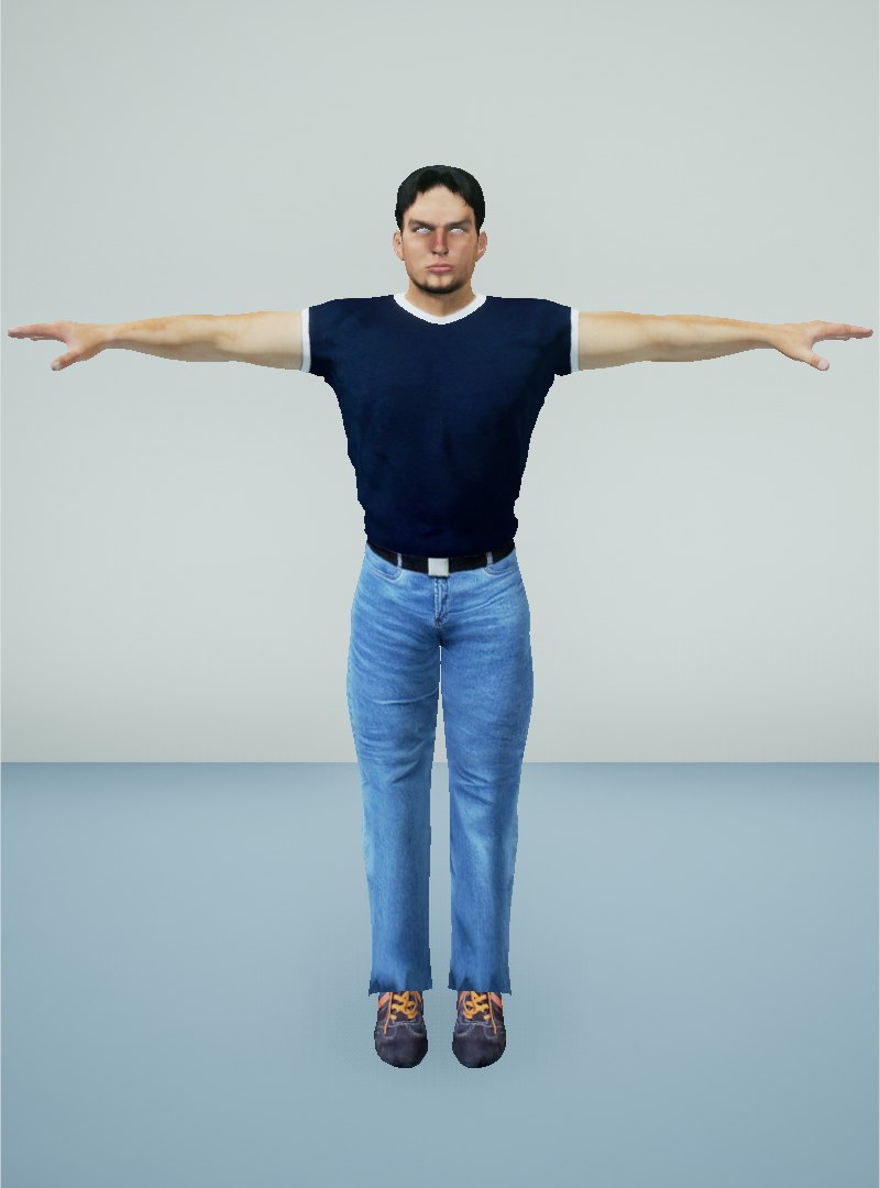 3d Character Player Model