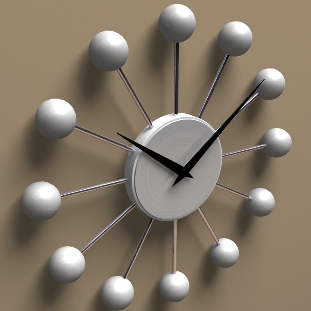 ball wall clock 3d model