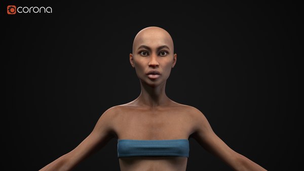 3D Black woman body model - TurboSquid 1719116