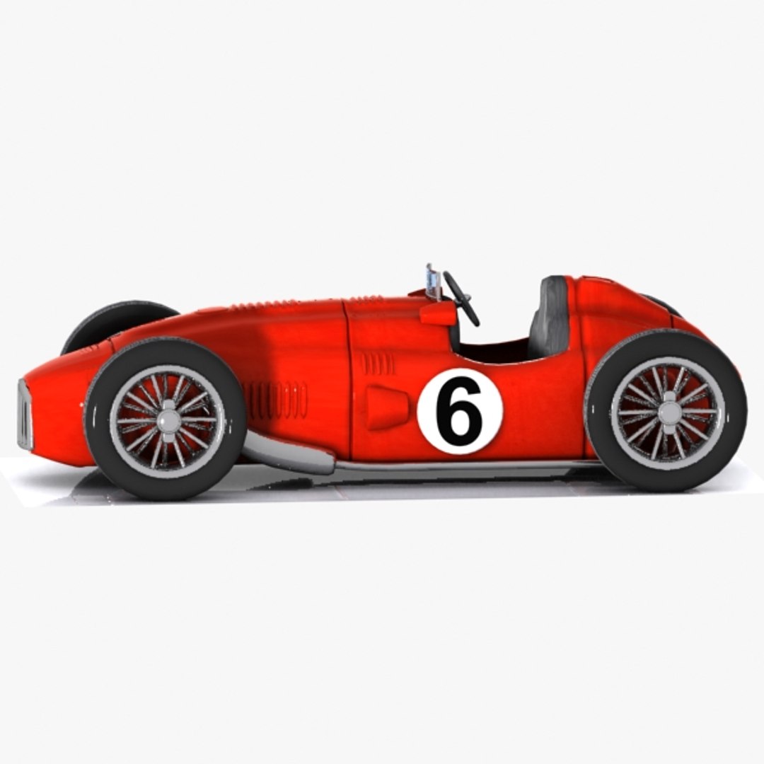 3d Cartoon Vintage Racing Model