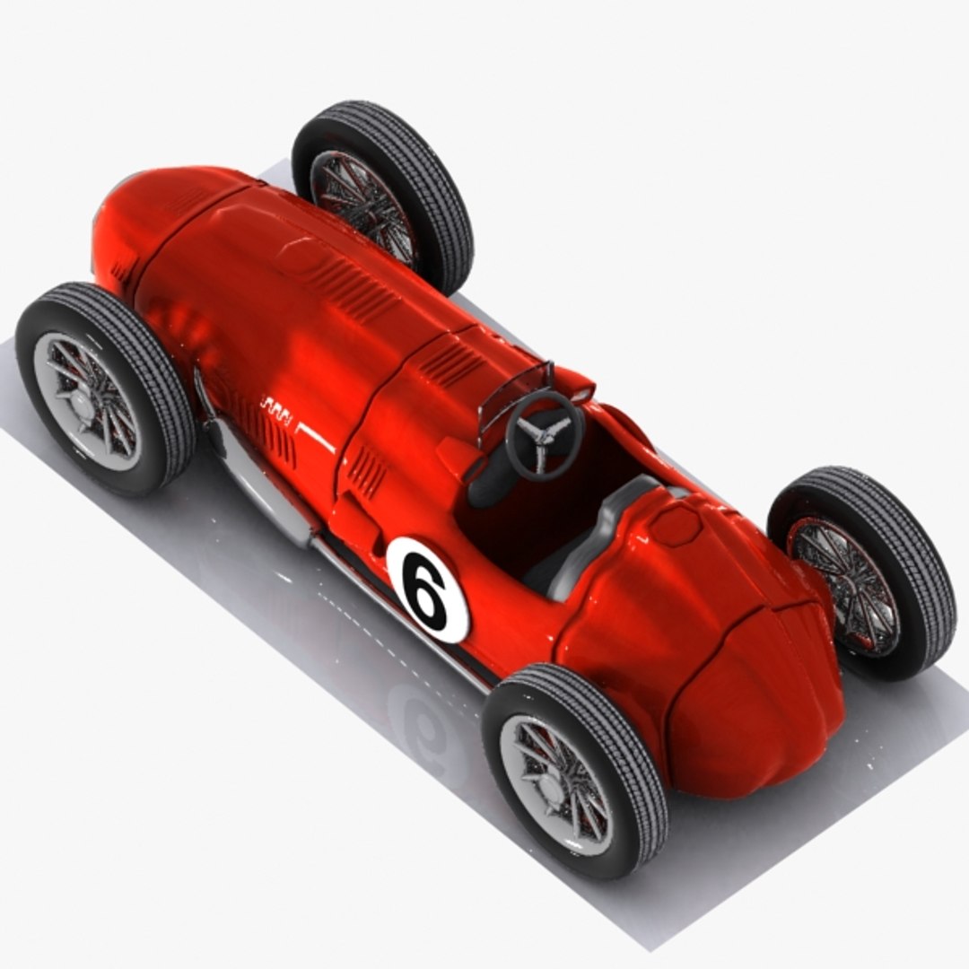 3d Cartoon Vintage Racing Model