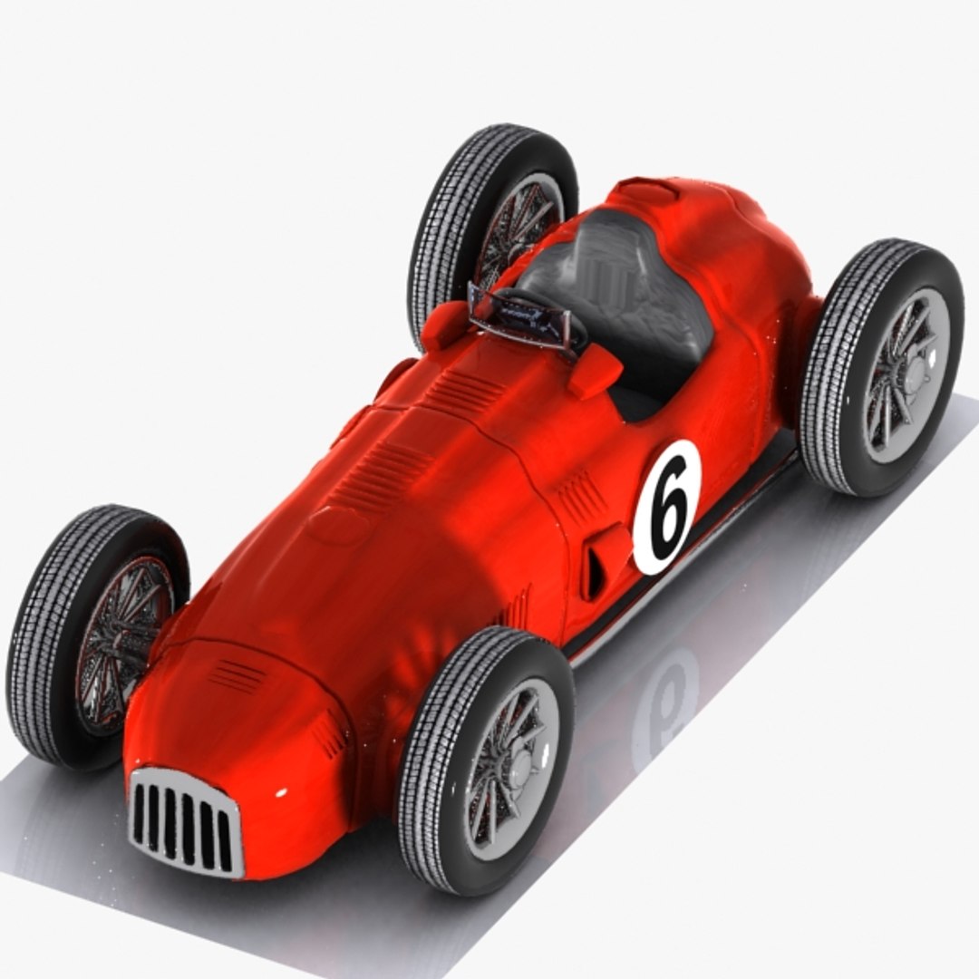 3d Cartoon Vintage Racing Model
