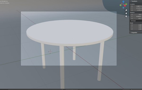 3D model Simple Circle Table - TurboSquid 1980143