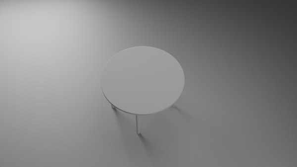 3D model Simple Circle Table - TurboSquid 1980143