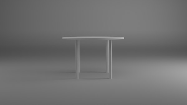 3D model Simple Circle Table - TurboSquid 1980143