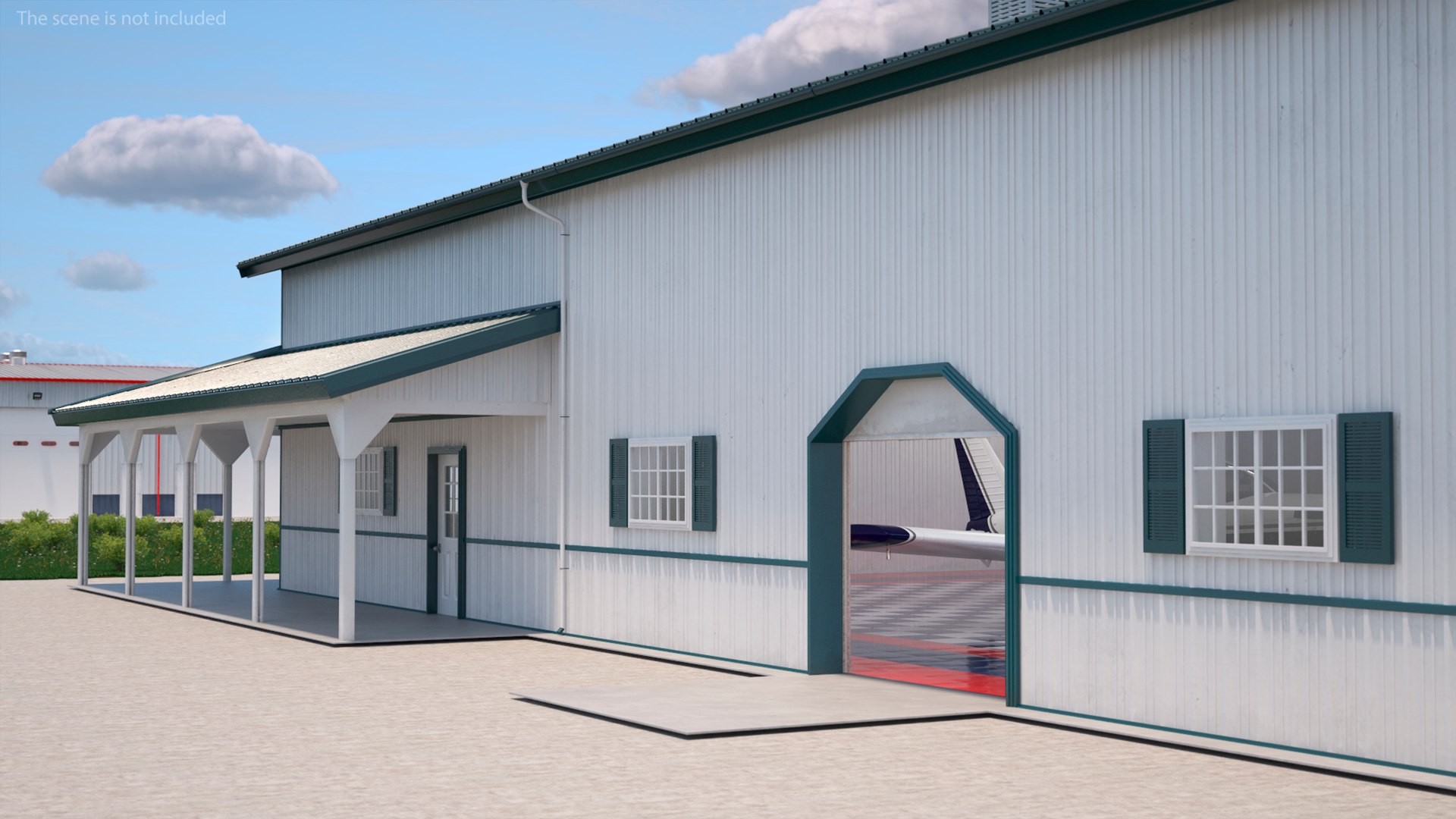 Airplane Aircraft Hangar Rigged Model - TurboSquid 2285142