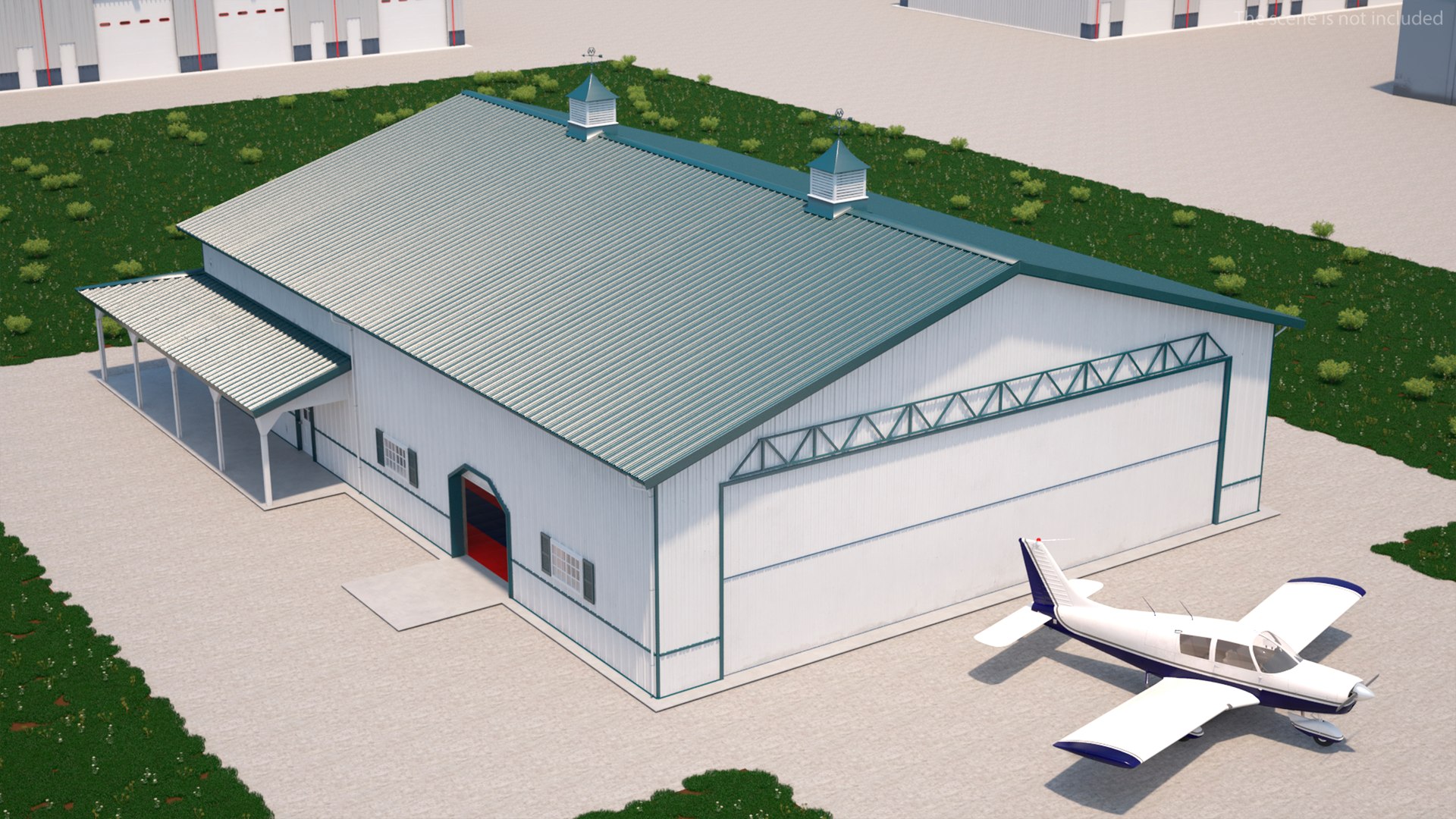 Airplane Aircraft Hangar Rigged Model - TurboSquid 2285142