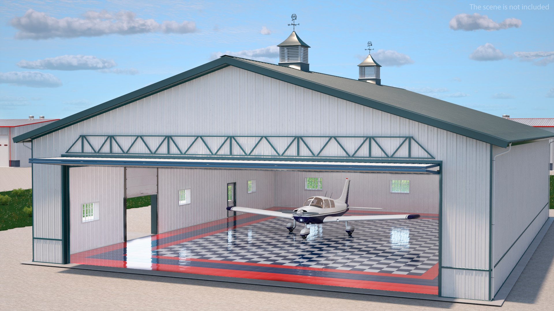 Airplane Aircraft Hangar Rigged Model - TurboSquid 2285142