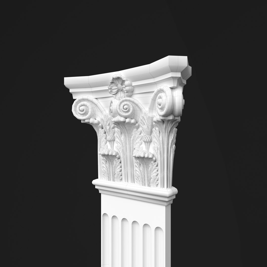 3D Model Column Decorative 06 - TurboSquid 2400613