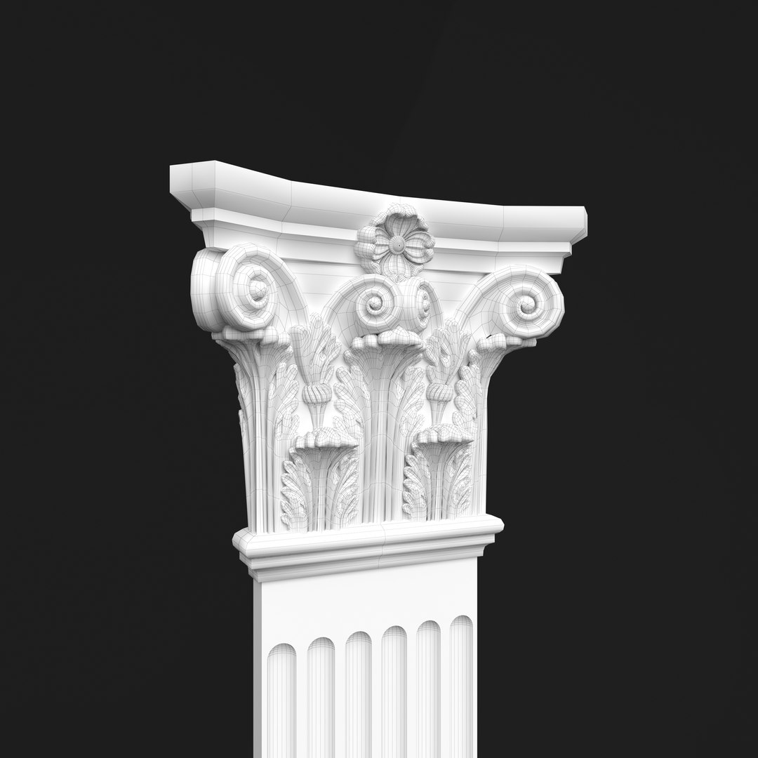 3D Model Column Decorative 06 - TurboSquid 2400613