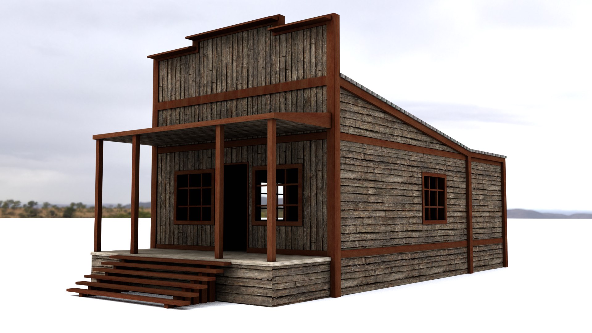 Western General Store 3D Model - TurboSquid 1429566