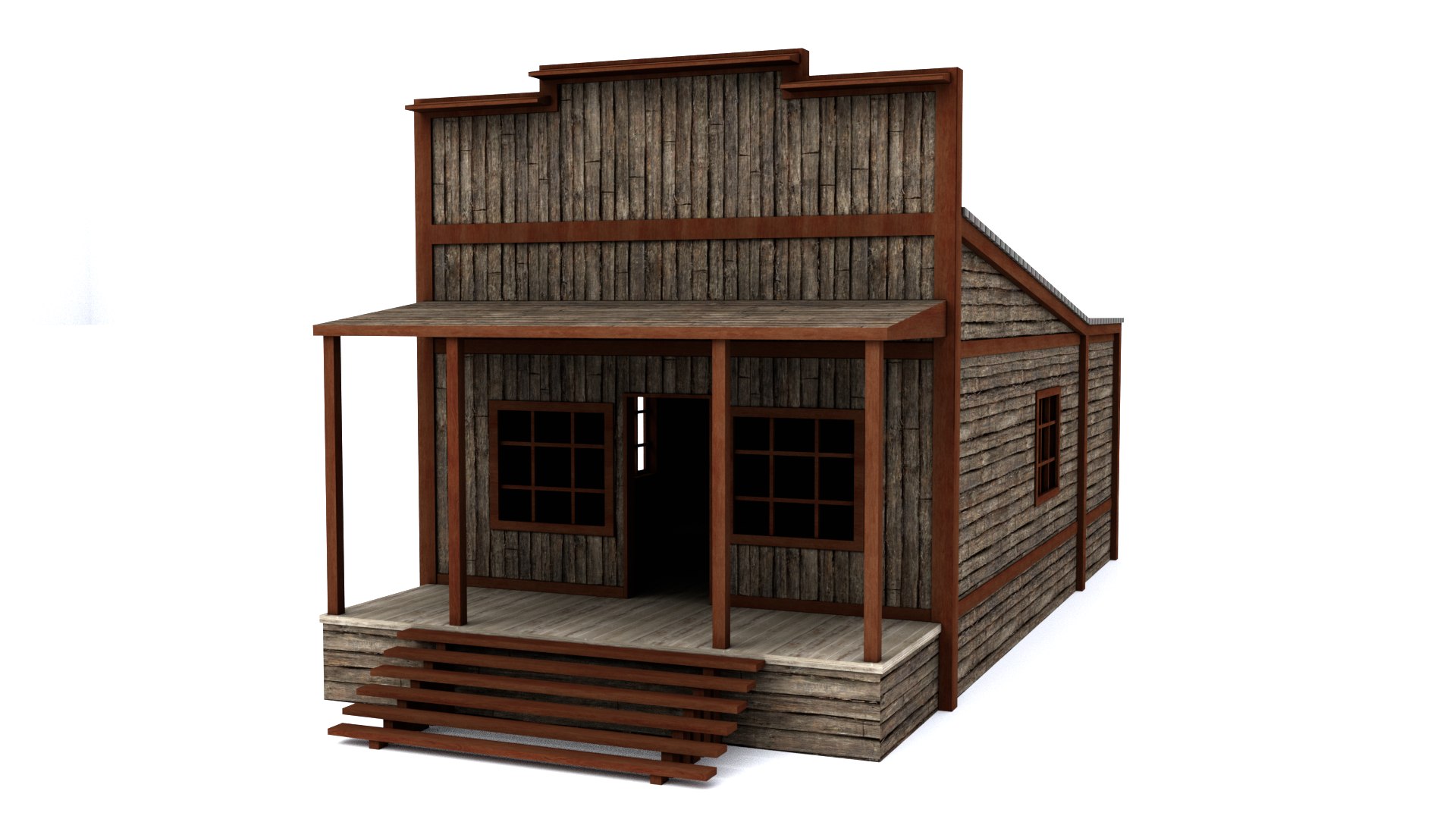 Western General Store 3D Model - TurboSquid 1429566
