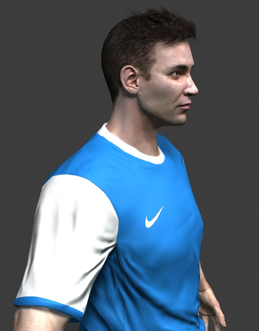 3dsmax Soccer Player