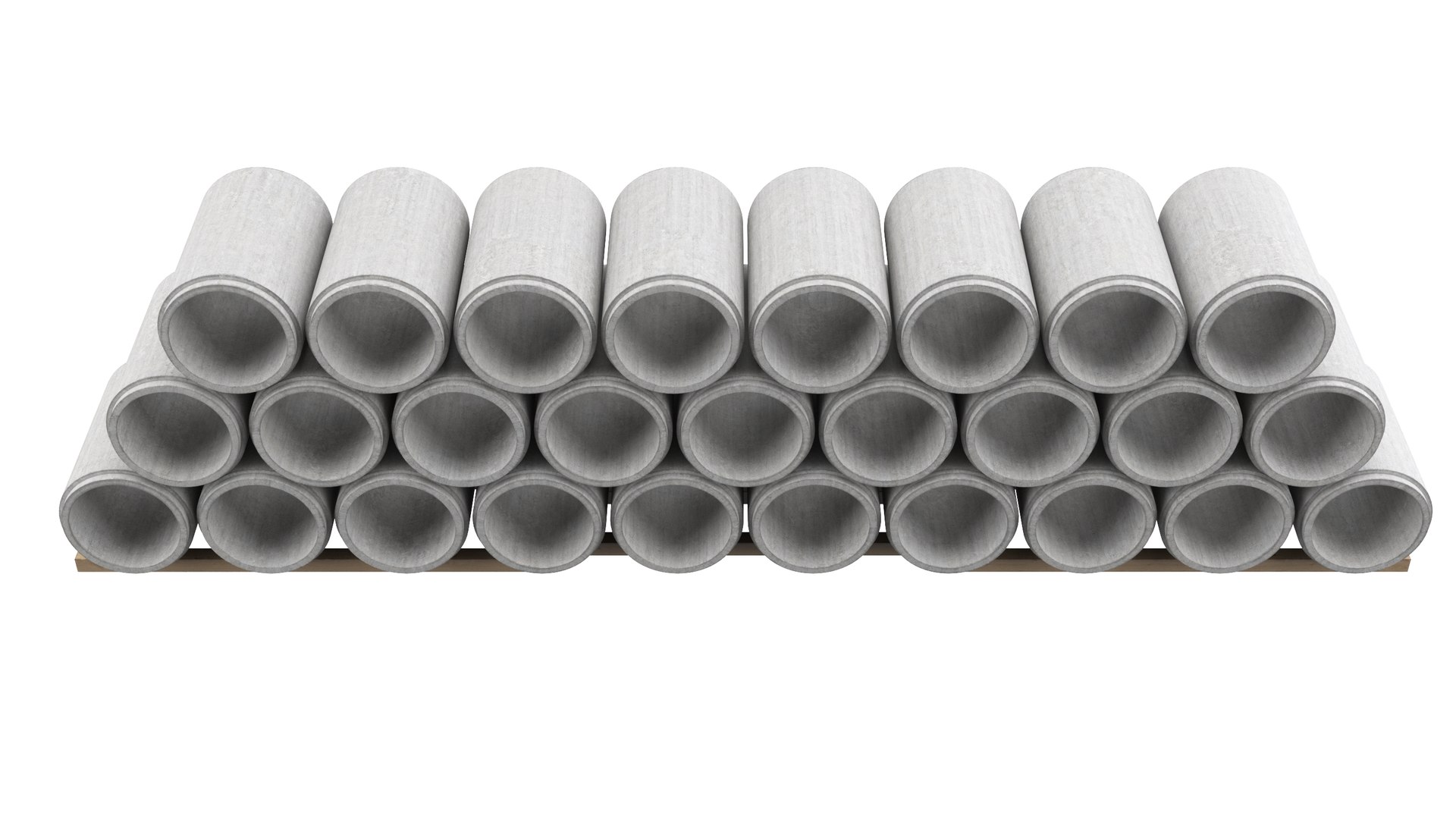 Concrete Pipe Stack 3D Model - TurboSquid 2012961