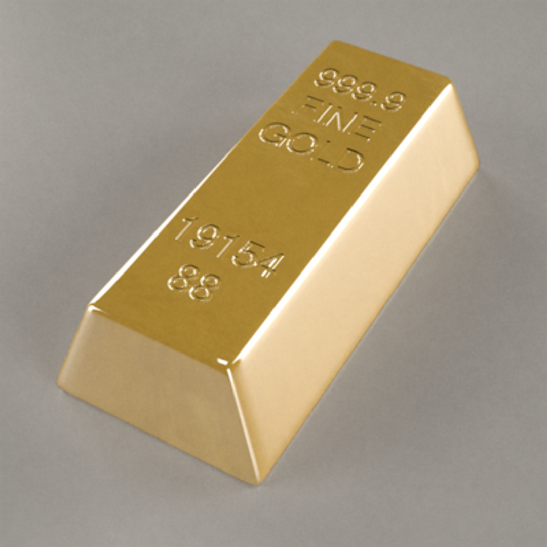 golden bar 3d model