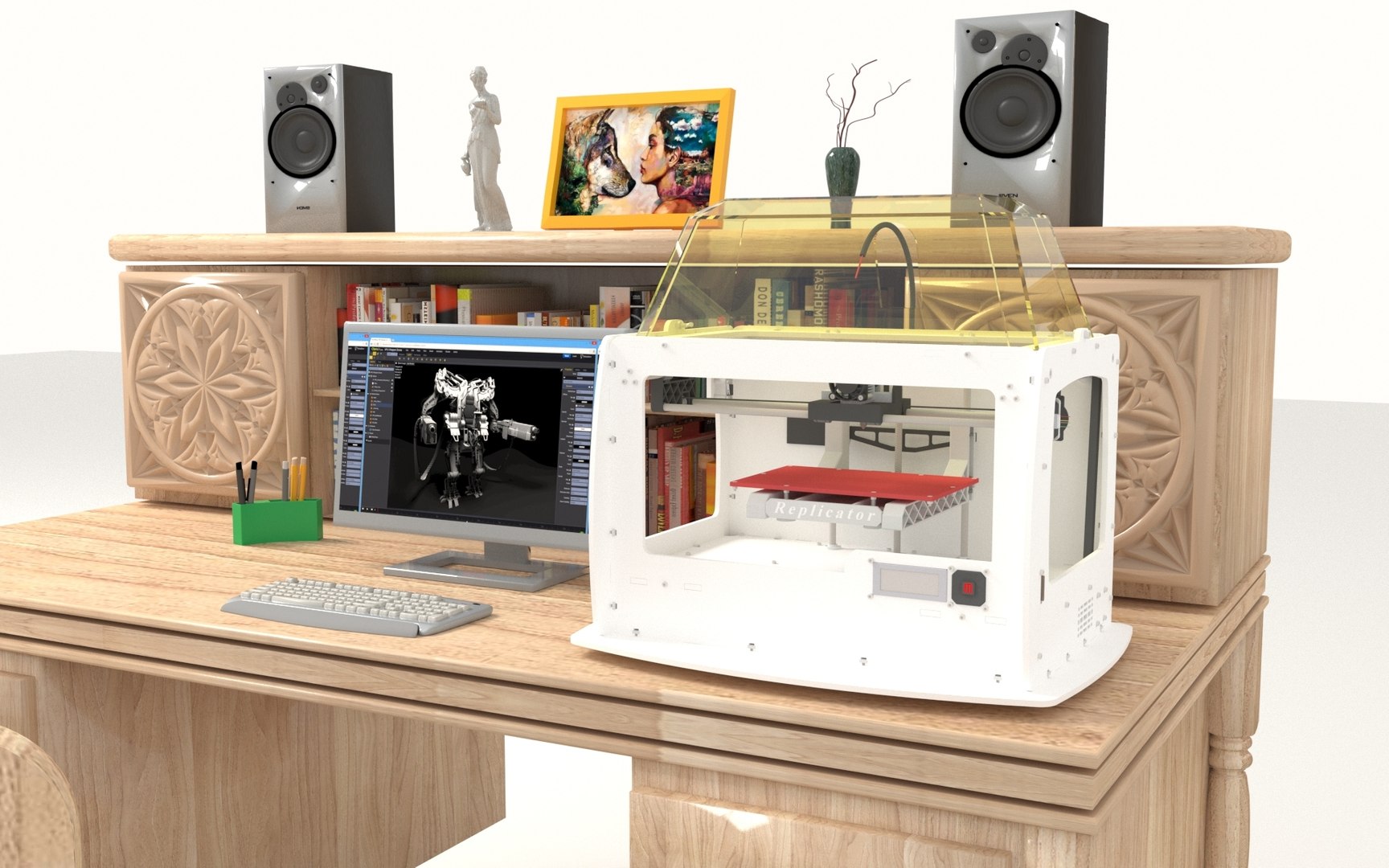 3D Home Office 7 Model - TurboSquid 1500704