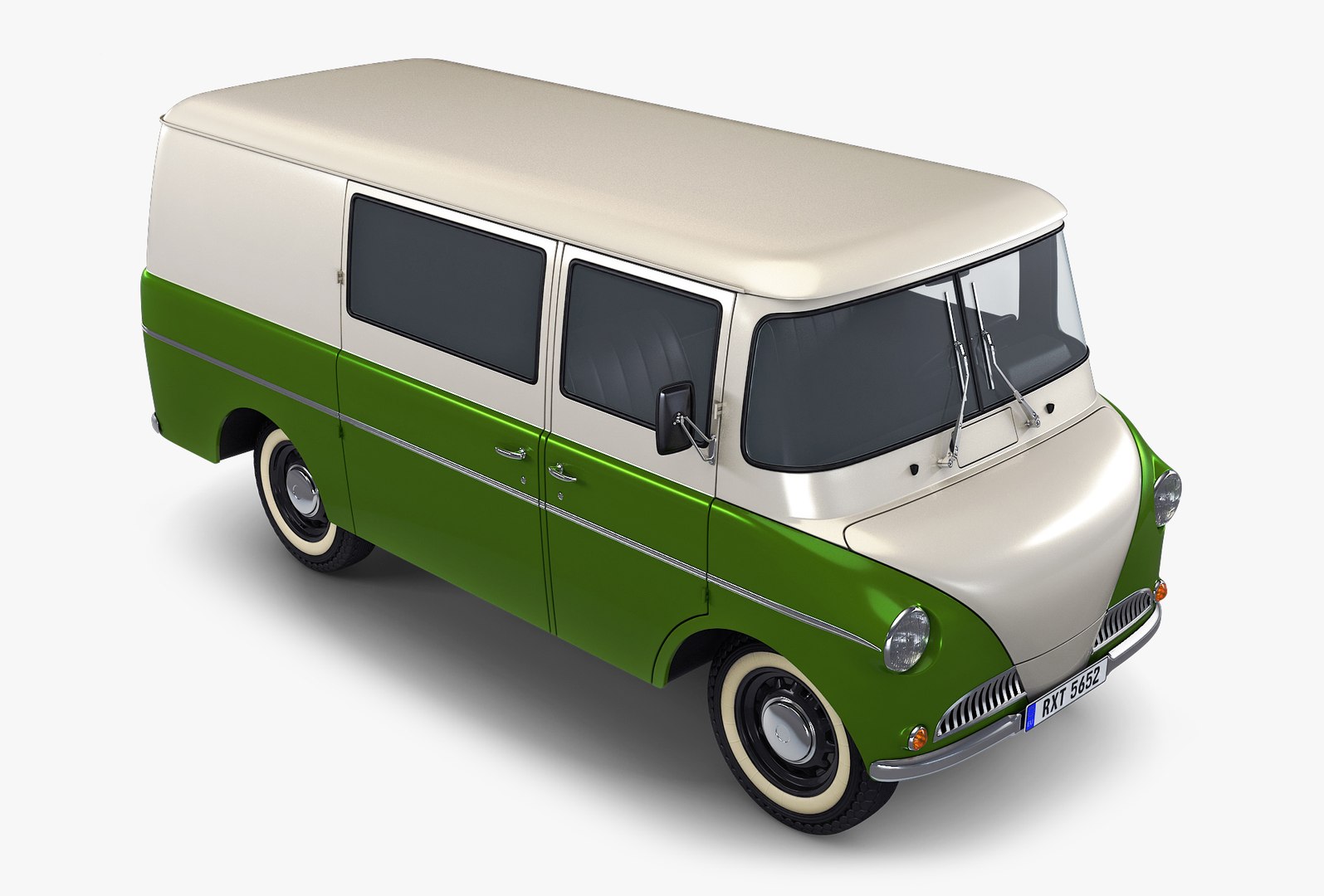 3D Generic Retro Cargo Van M 1 model - TurboSquid 1857043