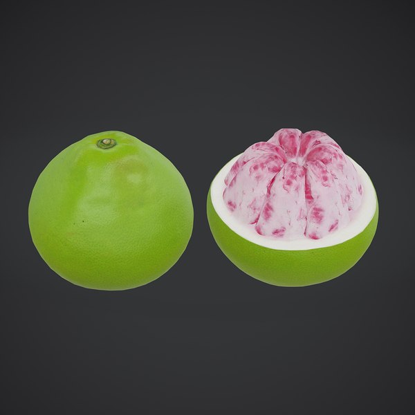 modelo 3d Fruta Pomelo Low Poly - TurboSquid 2371594