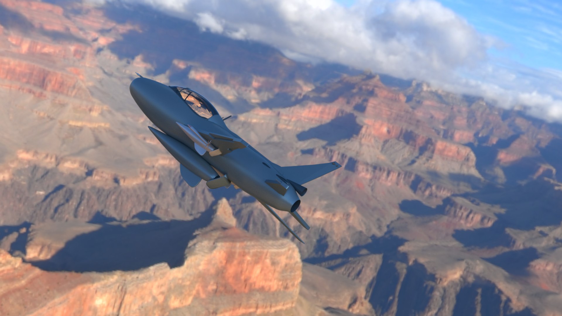 3d Chengdu J7 Fighter Jet Model