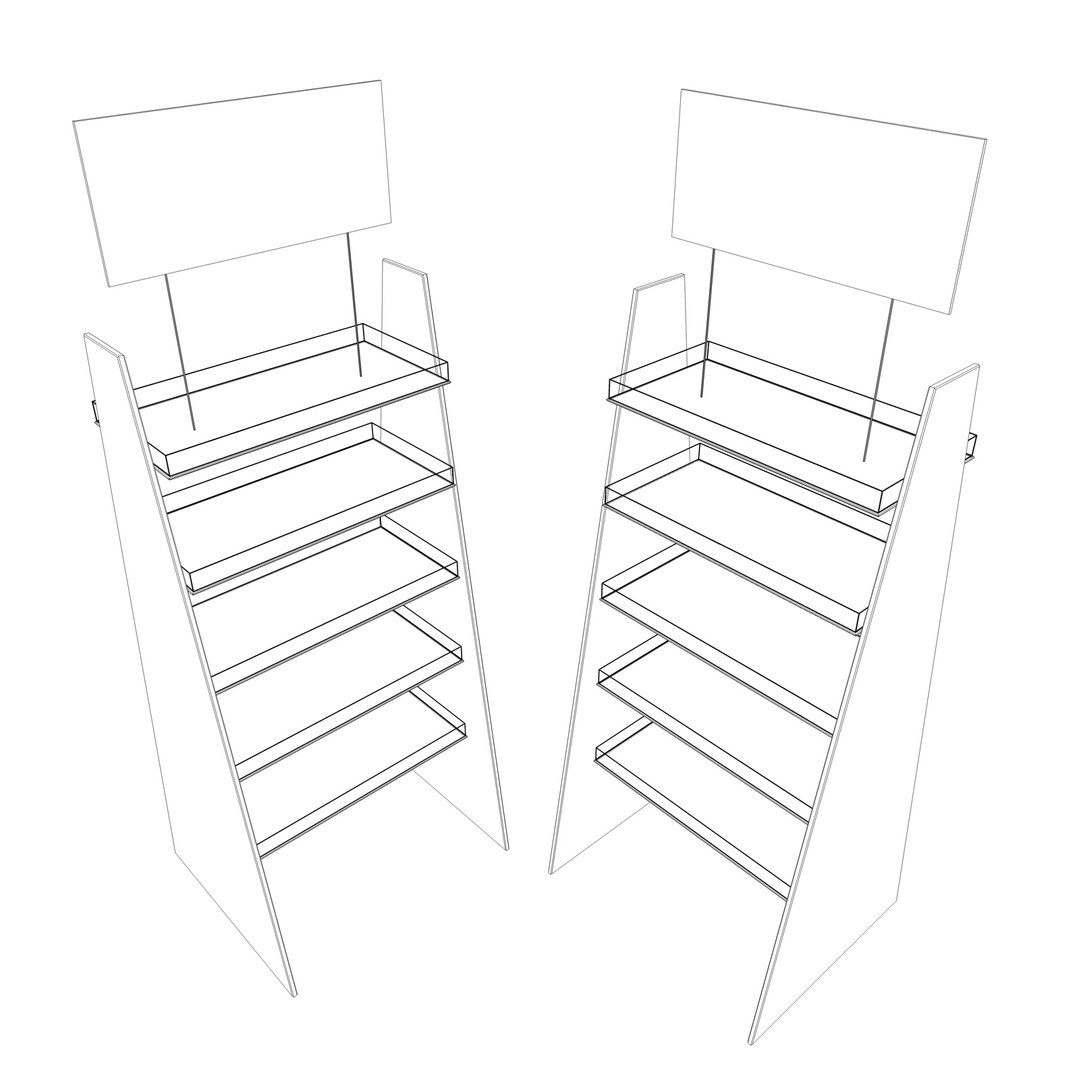 Display Rack 1 3D Model - TurboSquid 1373030