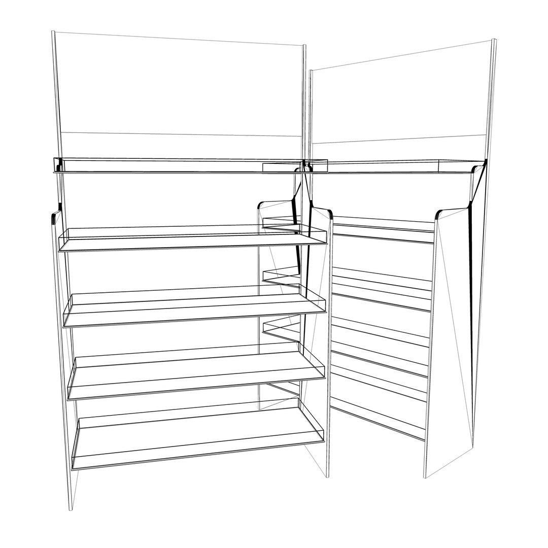 Display Rack 1 3D Model - TurboSquid 1373030